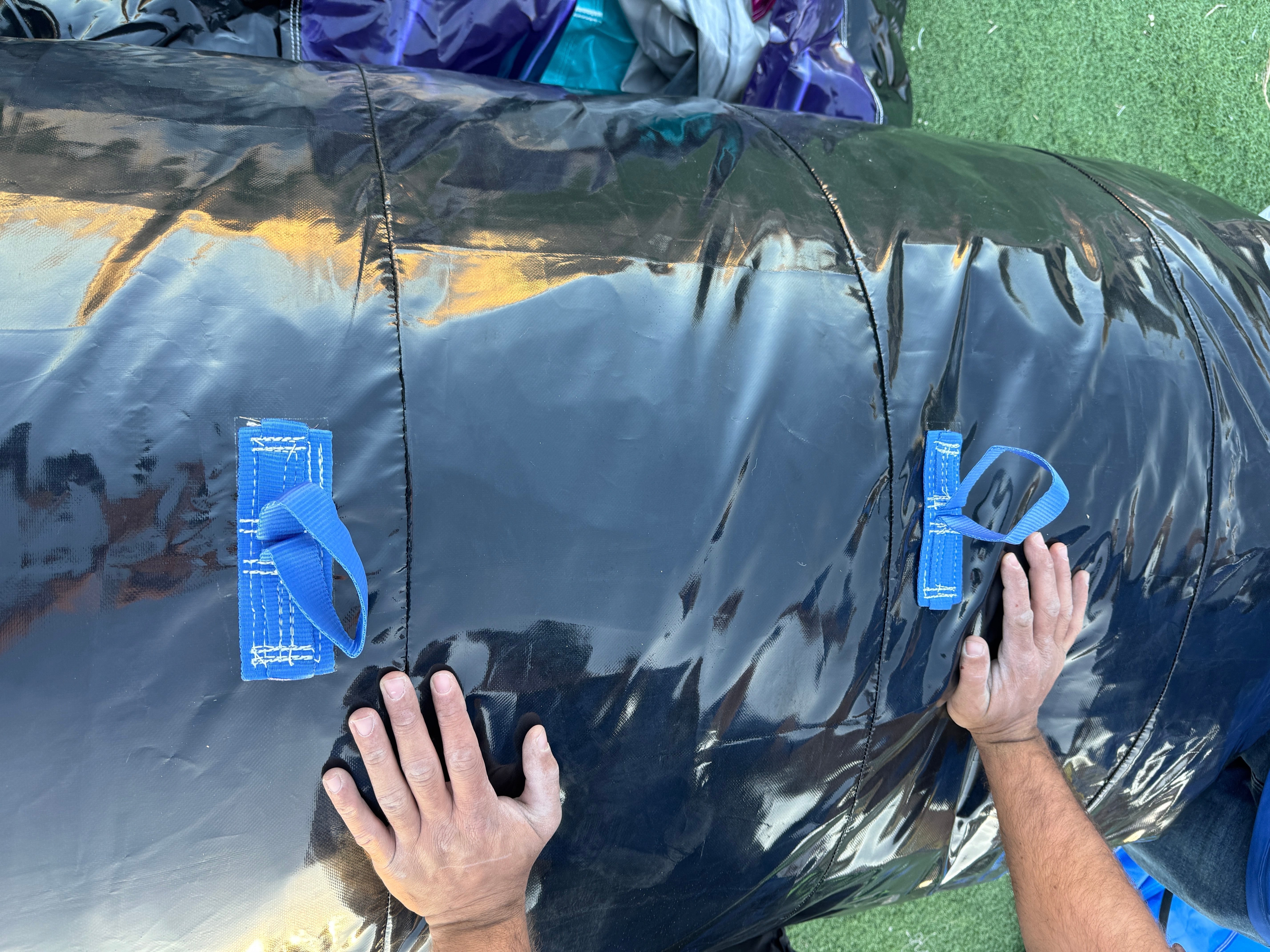 What are Built-In Rolling Handles? – Big and Bright Inflatables