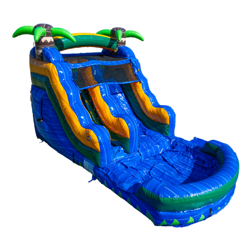 Big and Bright Inflatables Tropical Water Slide