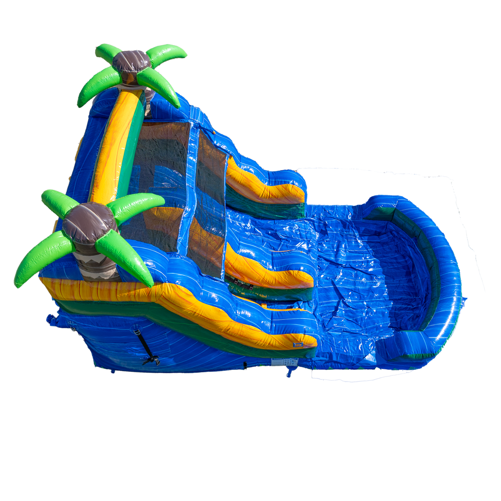 Big and Bright Inflatables Tropical Water Slide