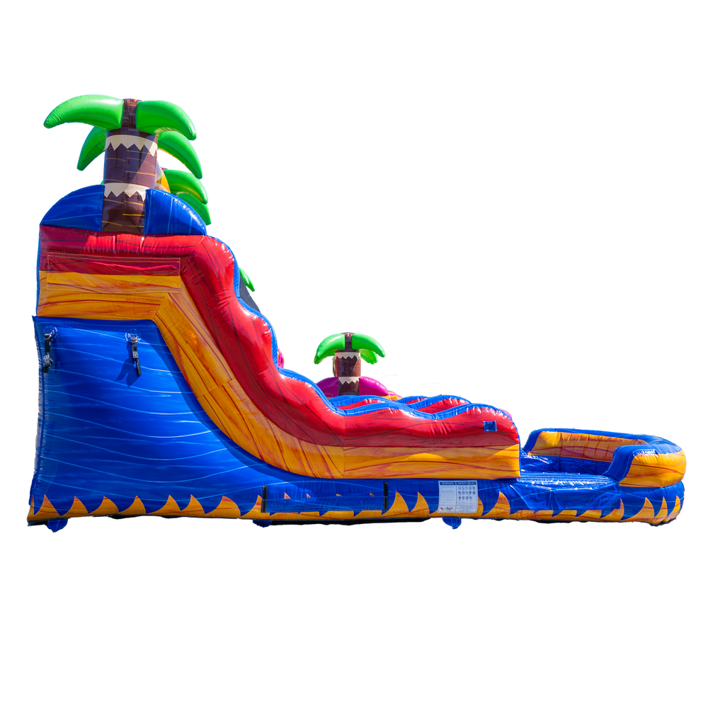 Big and Bright Inflatables Tropical Water Slide