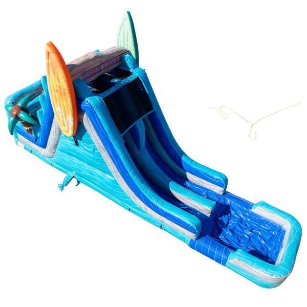 18' Good Vibes Tropical Themed Obstacle Course Inflatable – Big and ...