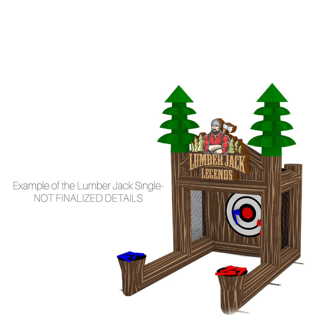 Lumberjack Axe Throw Game | Big and Bright Inflatables