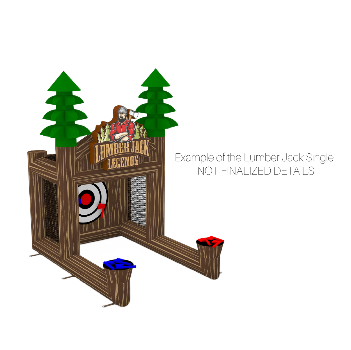 Lumberjack Axe Throw Game | Big and Bright Inflatables