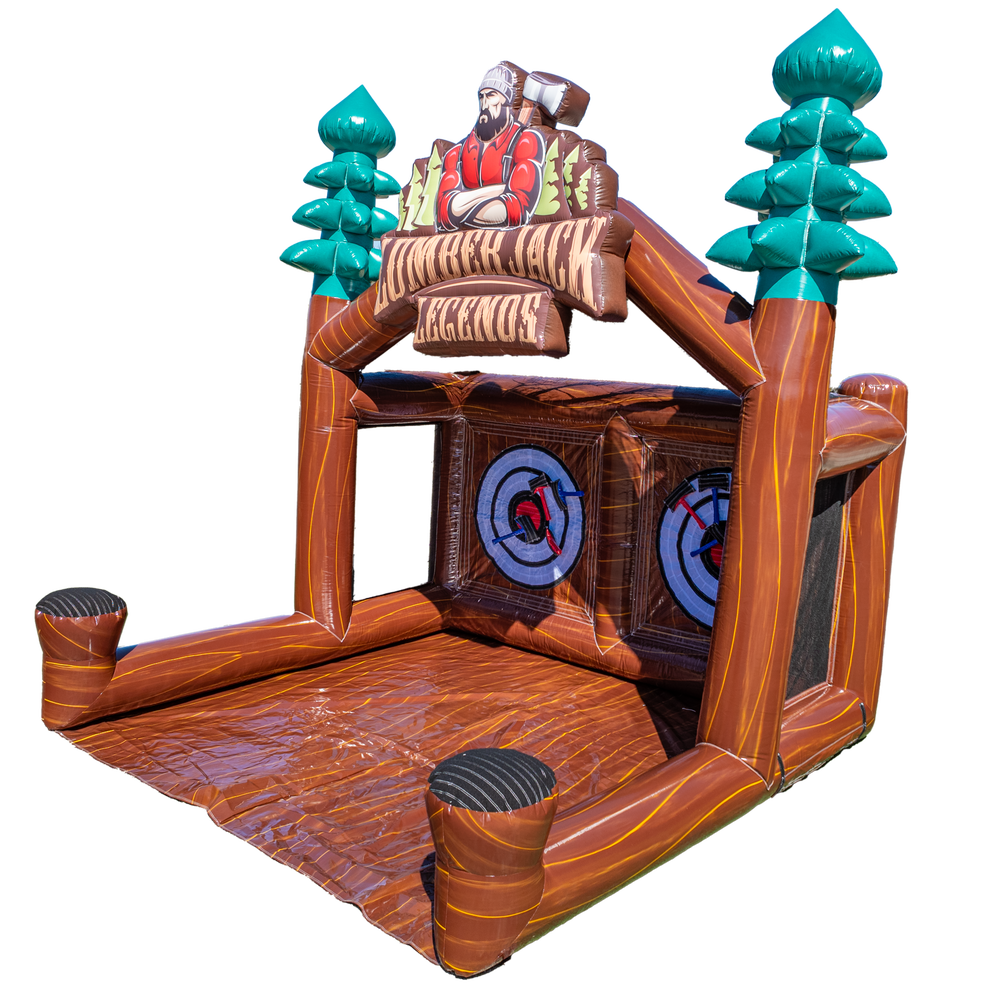Lumberjack Legends Axe Game | Big and Bright Inflatables