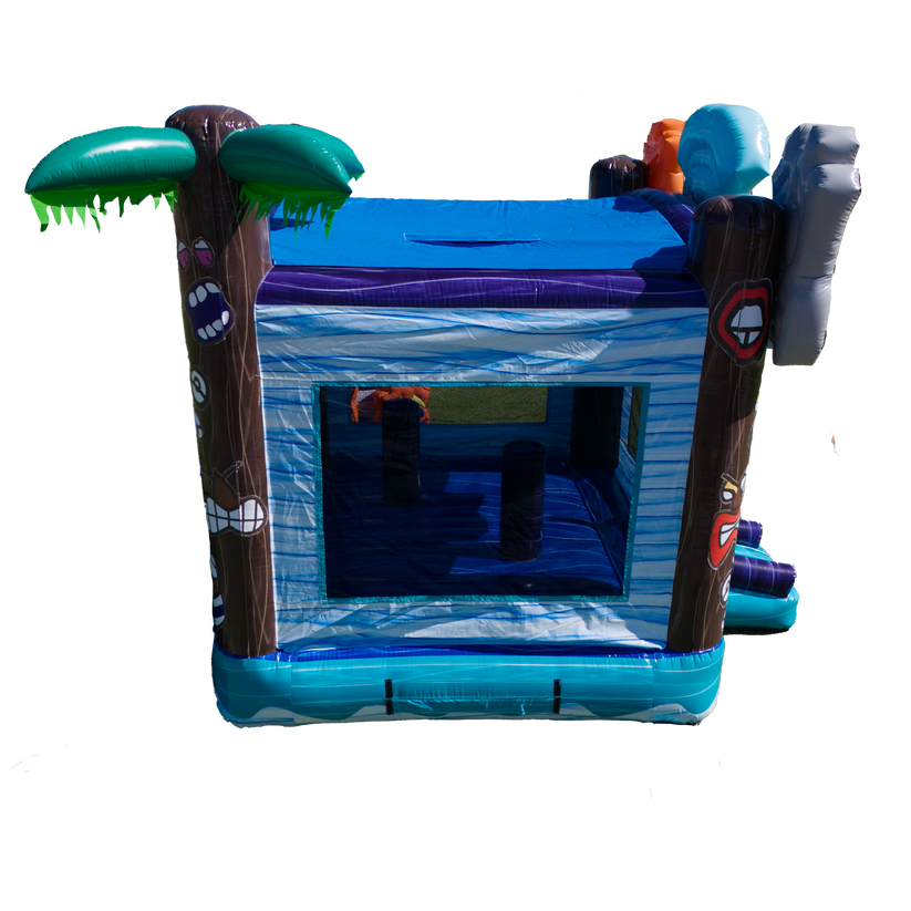 Tiki Tovi Adventure Bounce House | Big and Bright Inflatables