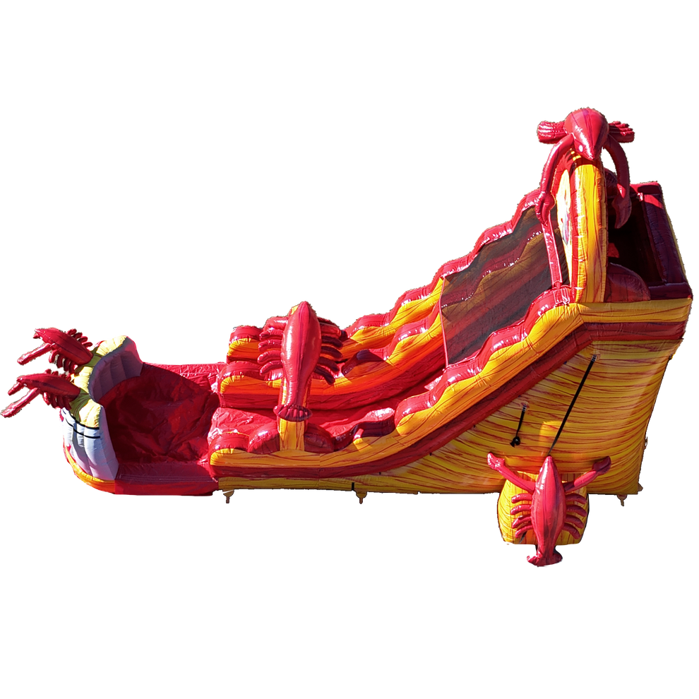22FT Crawfish Boil Single Lane Slide – Big and Bright Inflatables