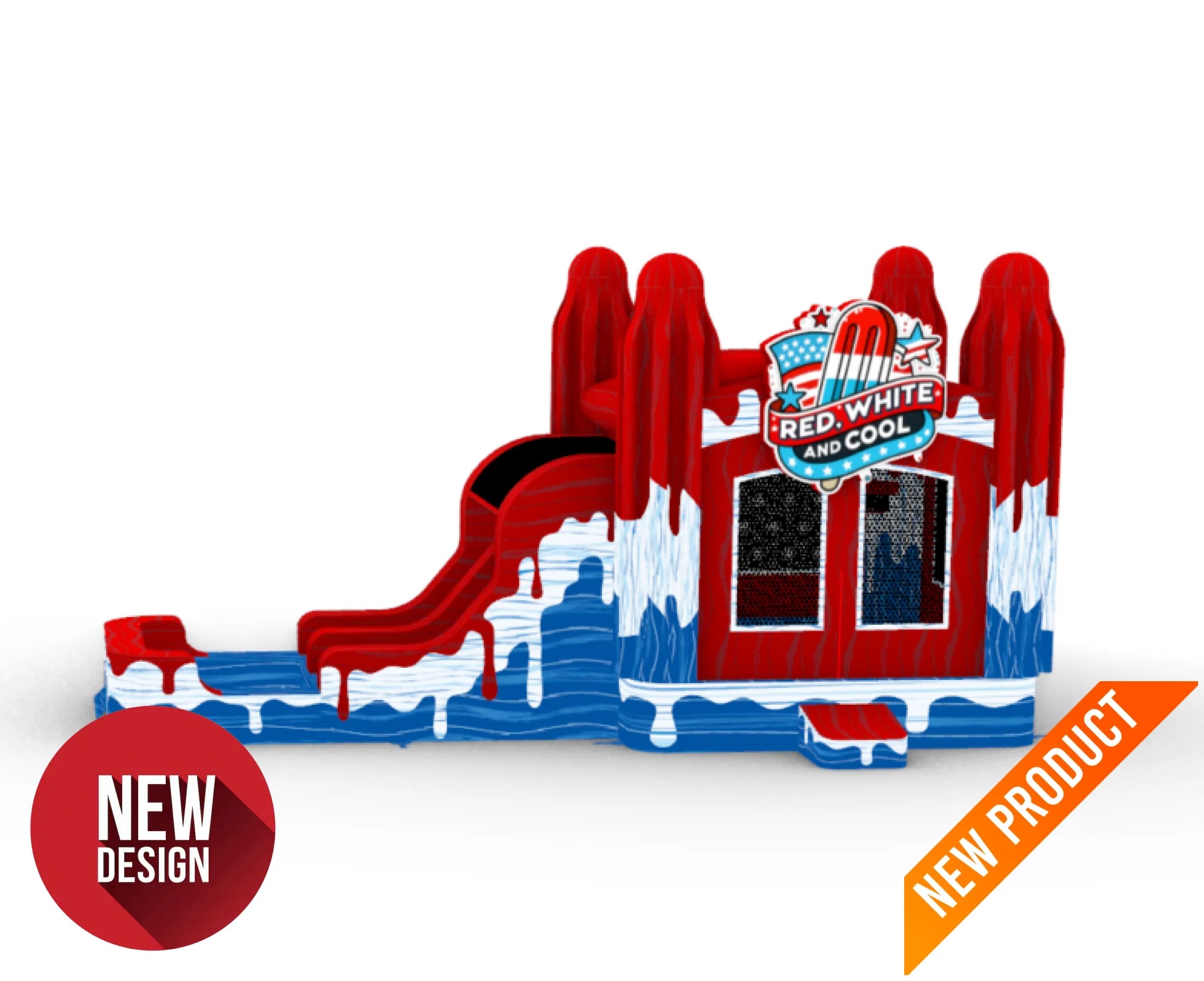 Red White and Cool Popsicle Combo – Big and Bright Inflatables